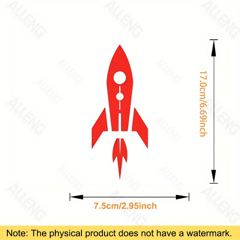 Company Rocket Vinyl Decal Alpeng Self - Temu