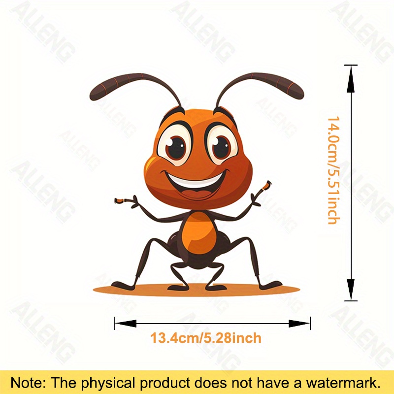 Cartoon Ant Vinyl Decal Polyvinyl Chloride - Temu