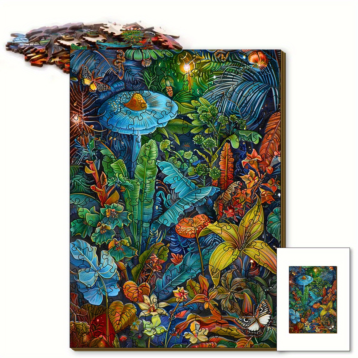 Magical Plants Wooden Puzzles Adults Unique - Temu