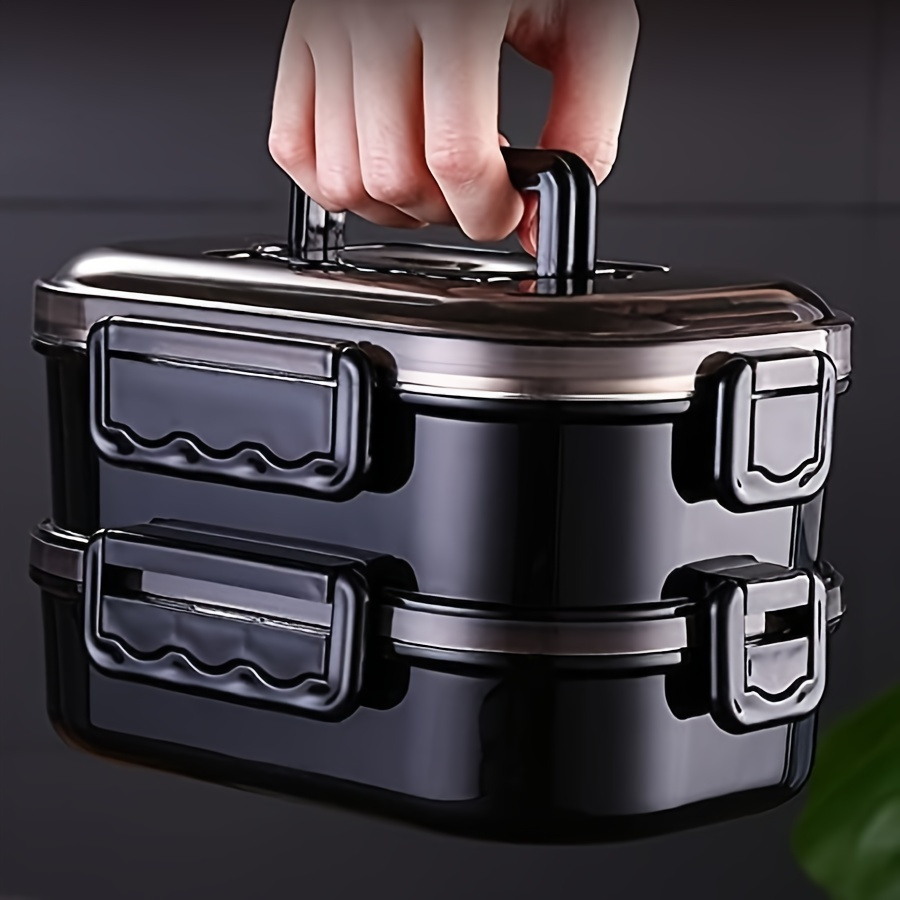 Stainless Steel Lunch Box Plastic Lid Leak proof Bento Box - Temu Canada