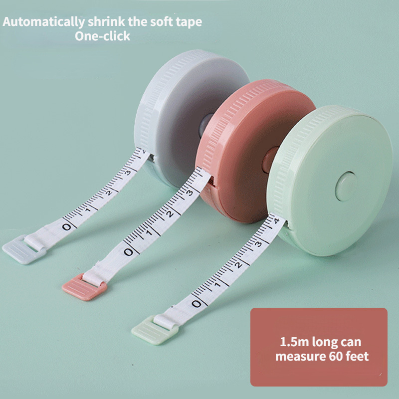 4-pack Portable Retractable Tape Measure, 150cm/60ft, Soft Pvc ...