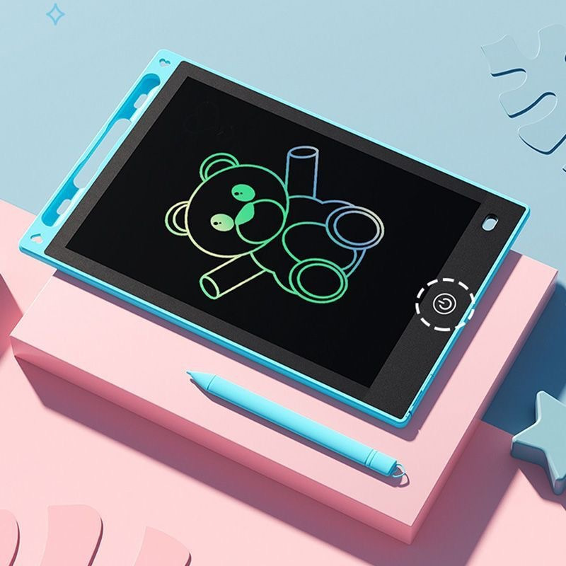 Lcd Drawing Tablet Kids Colorful Cartoon Graffiti - Temu