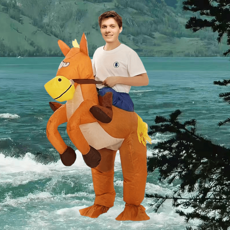 inflatable horse costume sold on Temu New Zealand