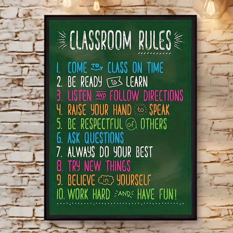 Classroom Decoration Charts For High School 71Pcs Classroom Rules
