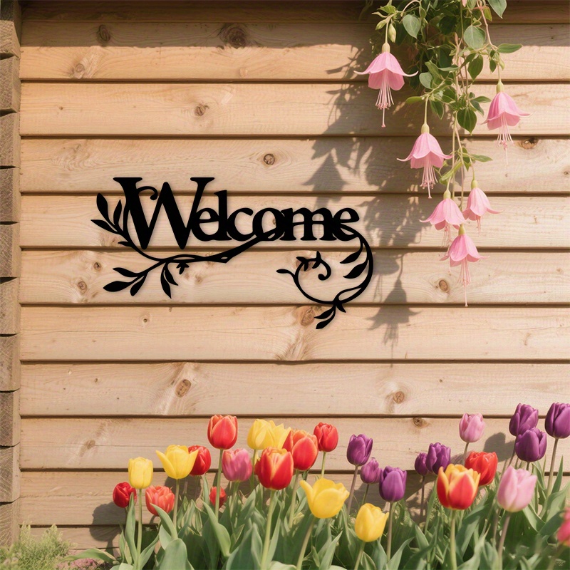 welcome signs sold on Temu United States