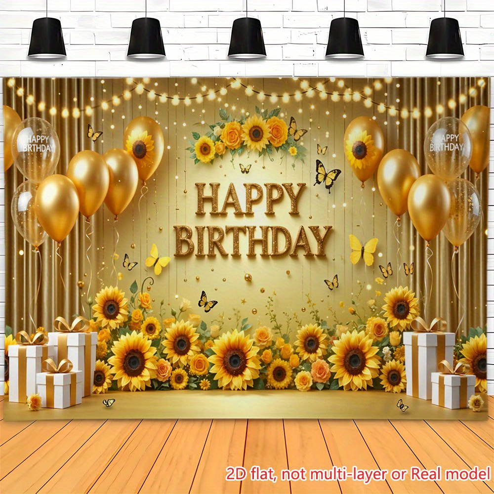 sunflower party decor sold on Temu United States