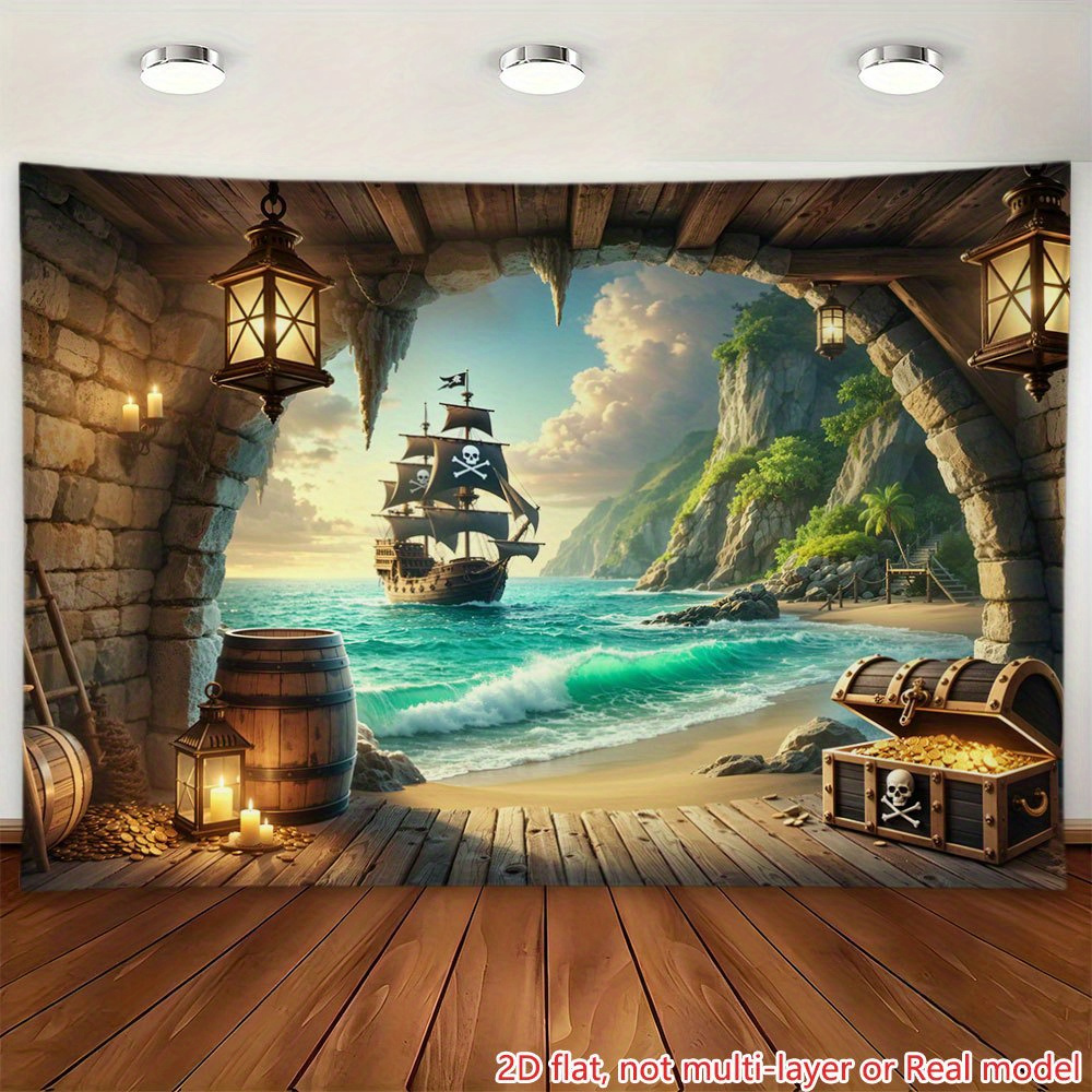 pirate backdrop sold on Temu United States