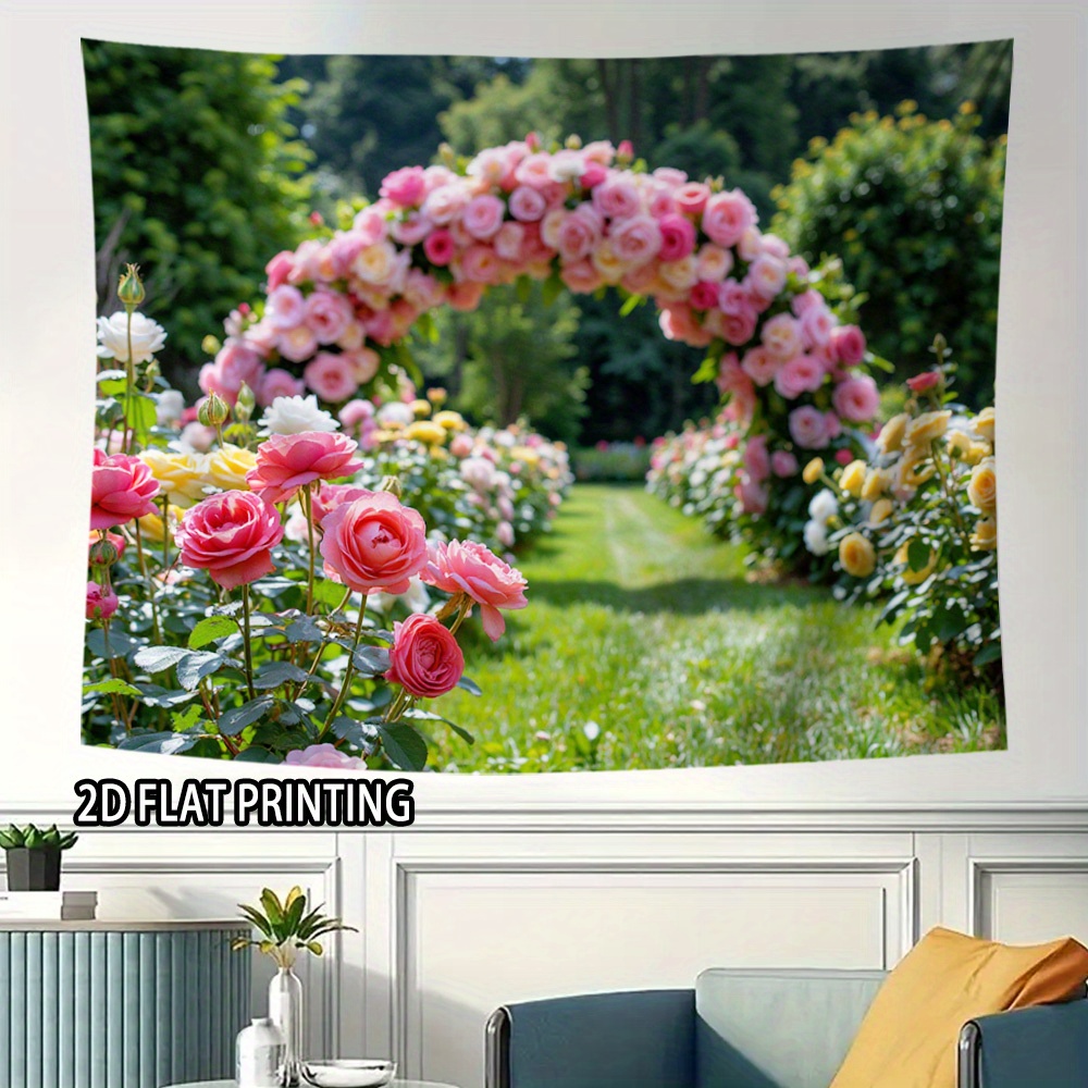 grass backdrop with balloons and flowers sold on Temu Australia