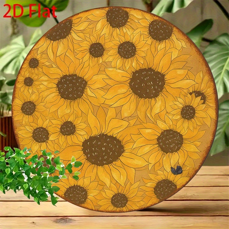outdoor sunflower decor sold on Temu United States