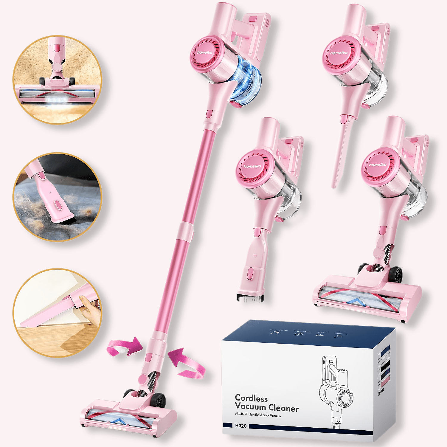 vacuum broom sold on Temu United States