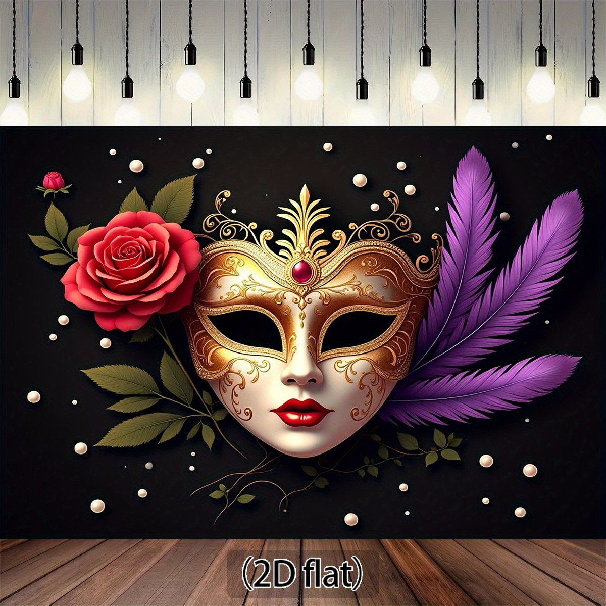 rose masquerade sold on Temu United States