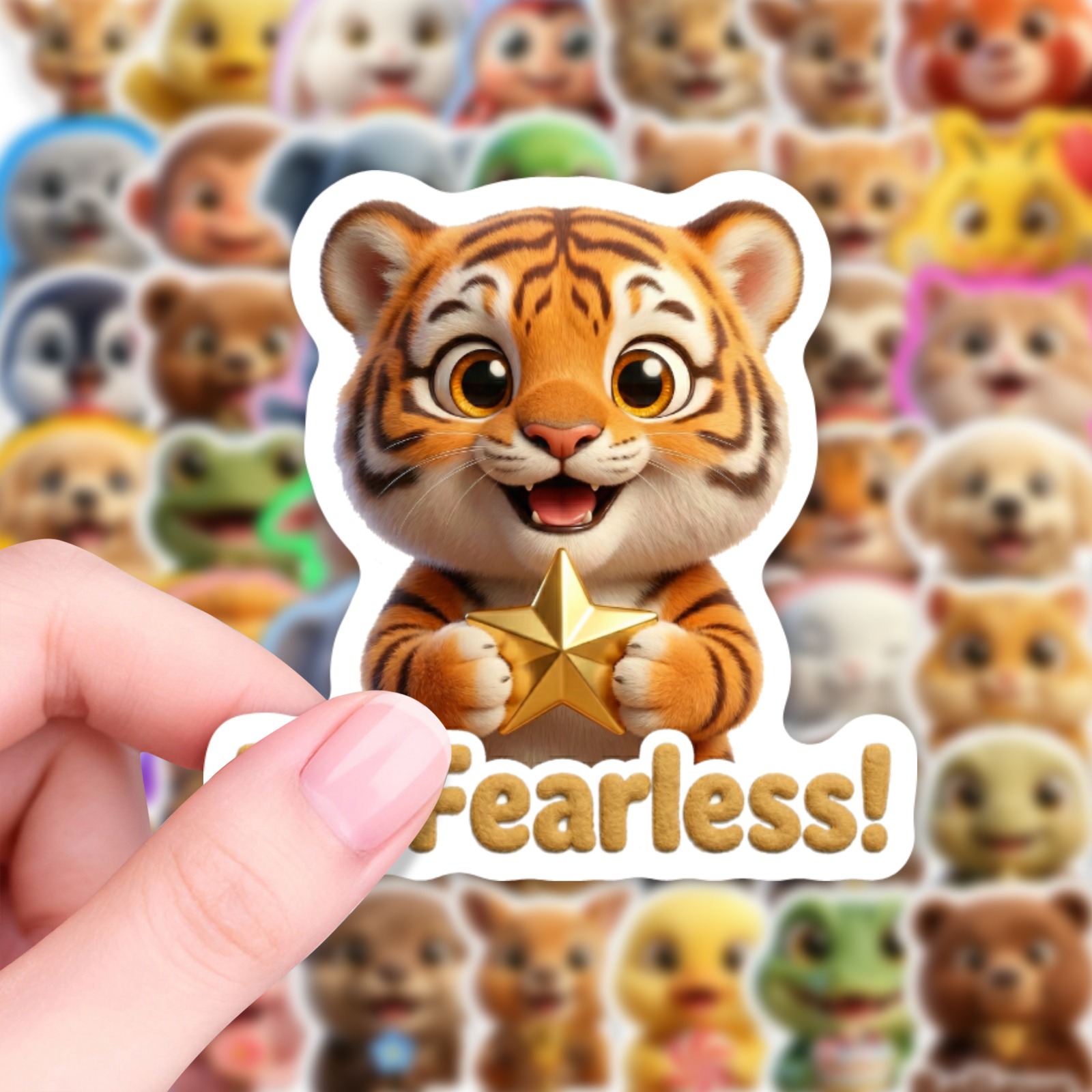 tiger stickers sold on Temu United States
