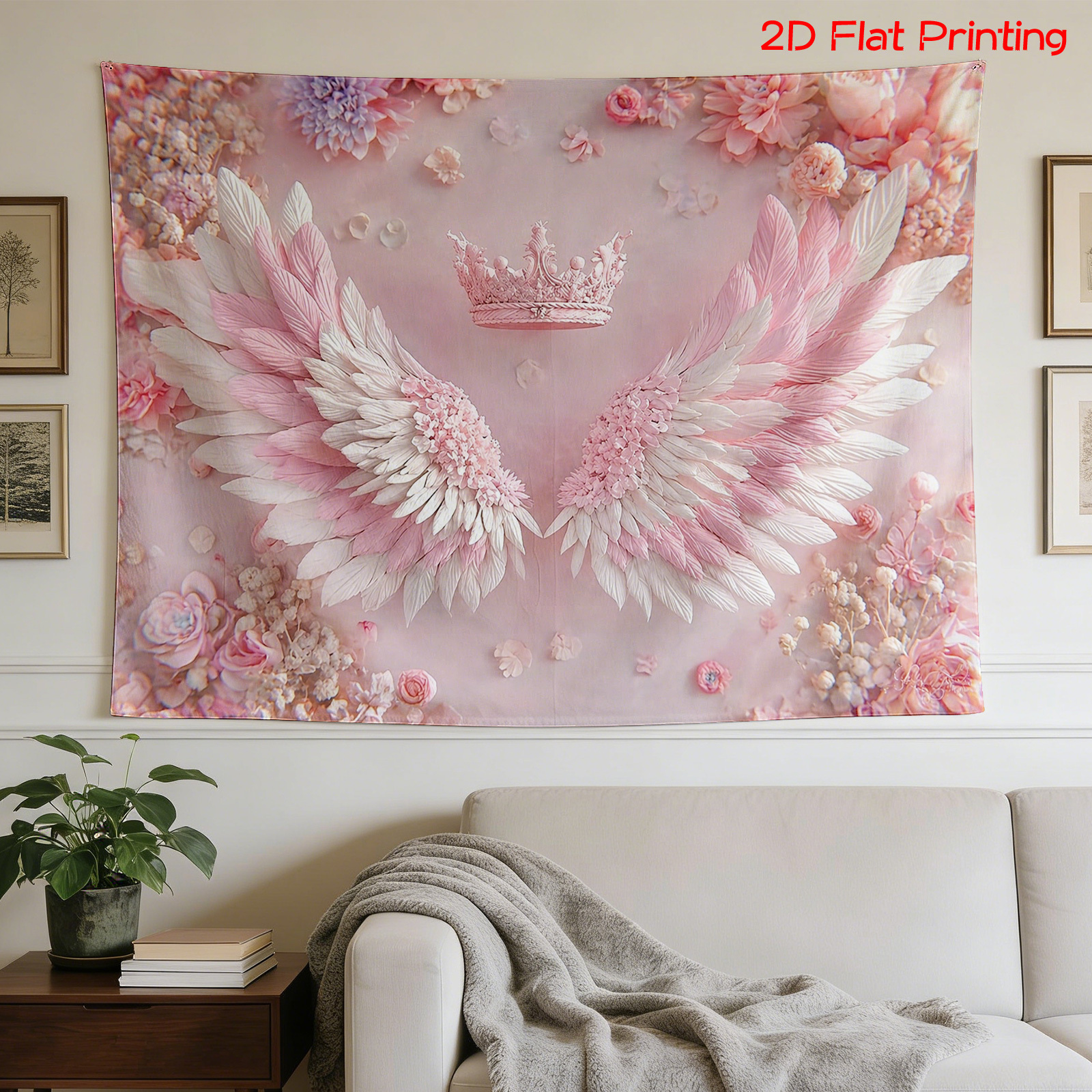 wings tapestry sold on Temu United States