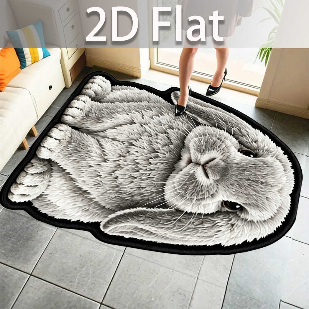 bunny rug sold on Temu United States
