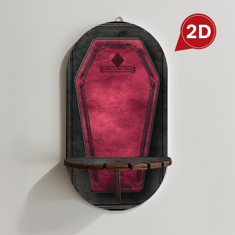 coffin shaped shelves sold on Temu United States