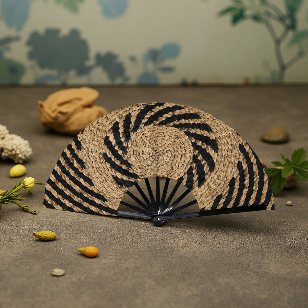 woven hand fans sold on Temu United States