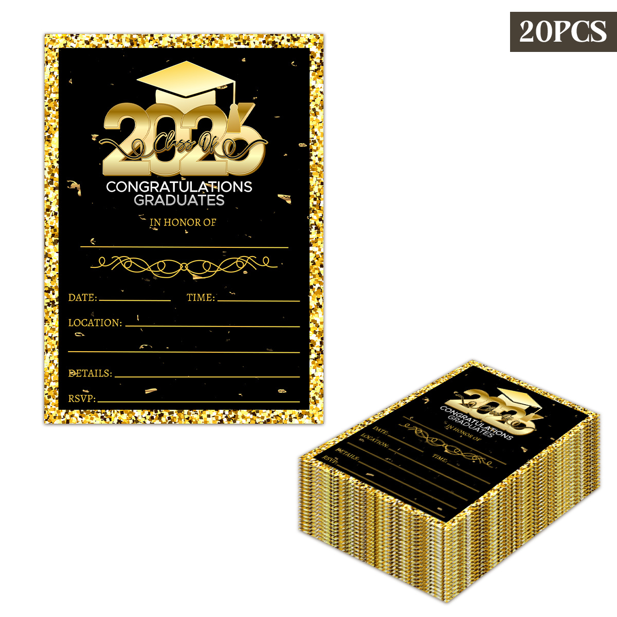 graduation invitation cards sold on Temu United States