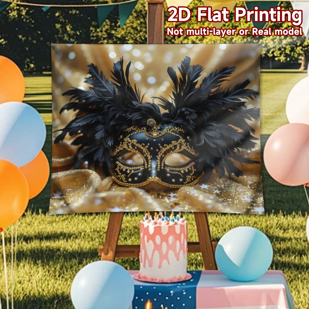masquerade backdrop sold on Temu United States