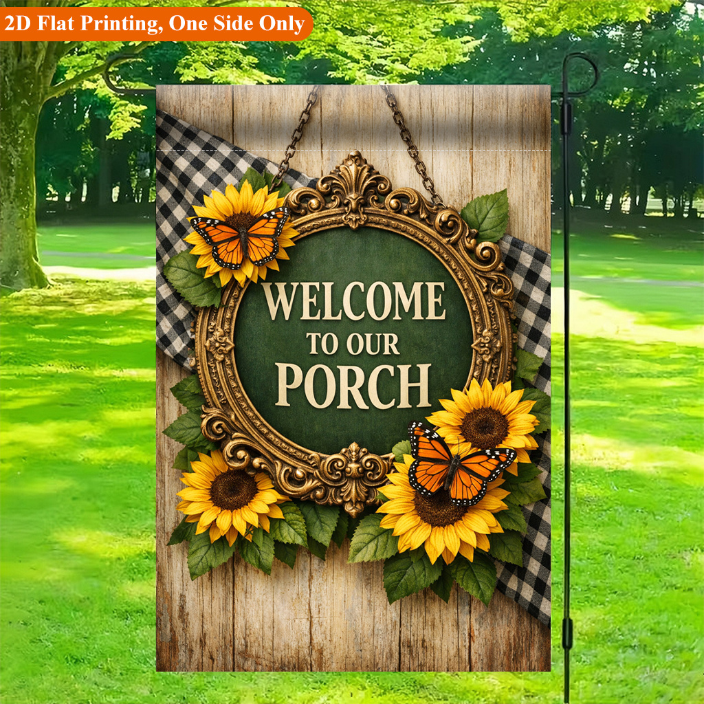 garden flag stands sold on Temu United States