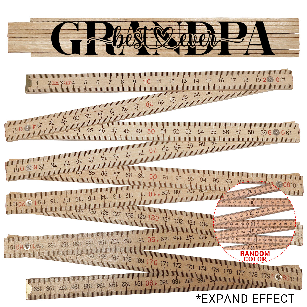 wooden ruler sold on Temu United States