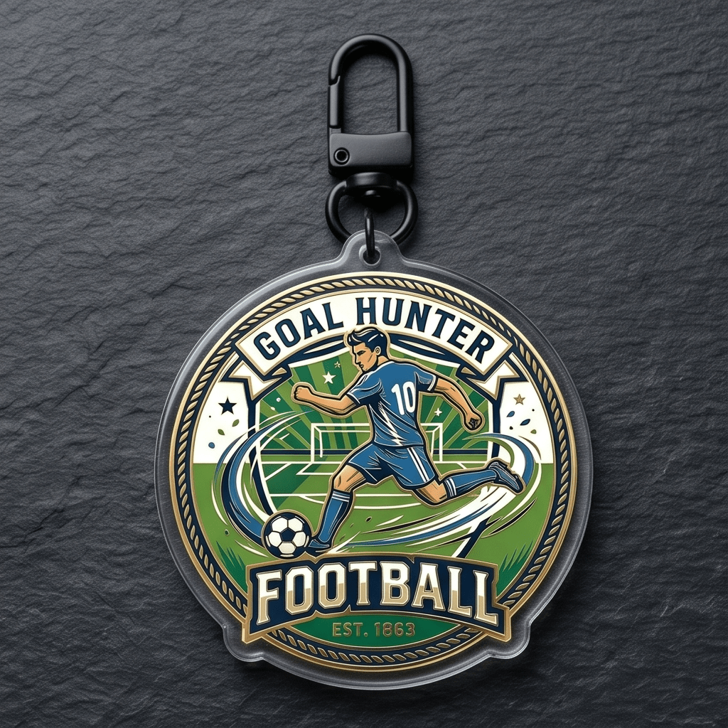 football keychains sold on Temu United States