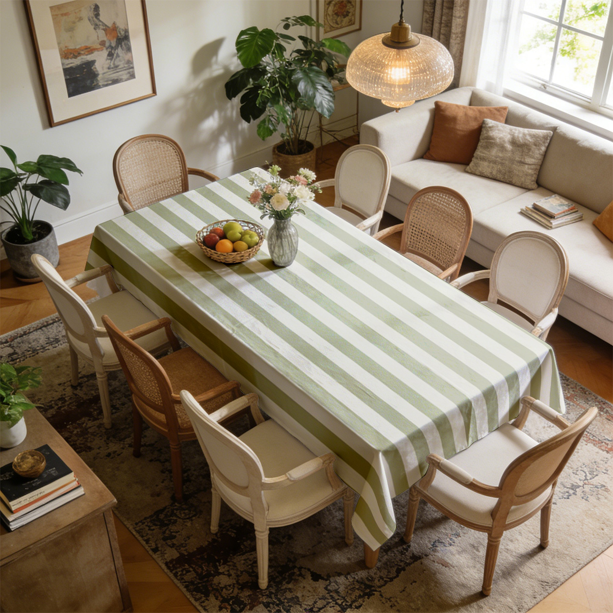 green table cloths sold on Temu United States