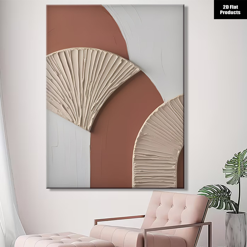 boho abstract wall art sold on Temu United States