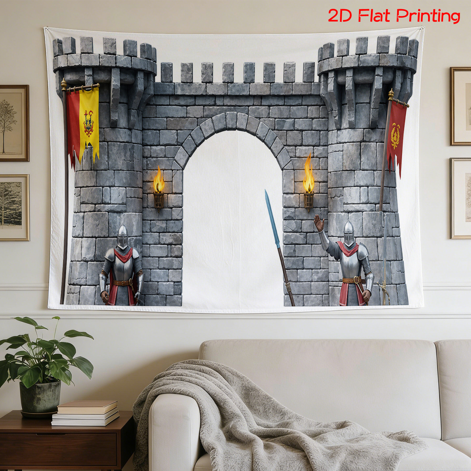 castle banners sold on Temu United States
