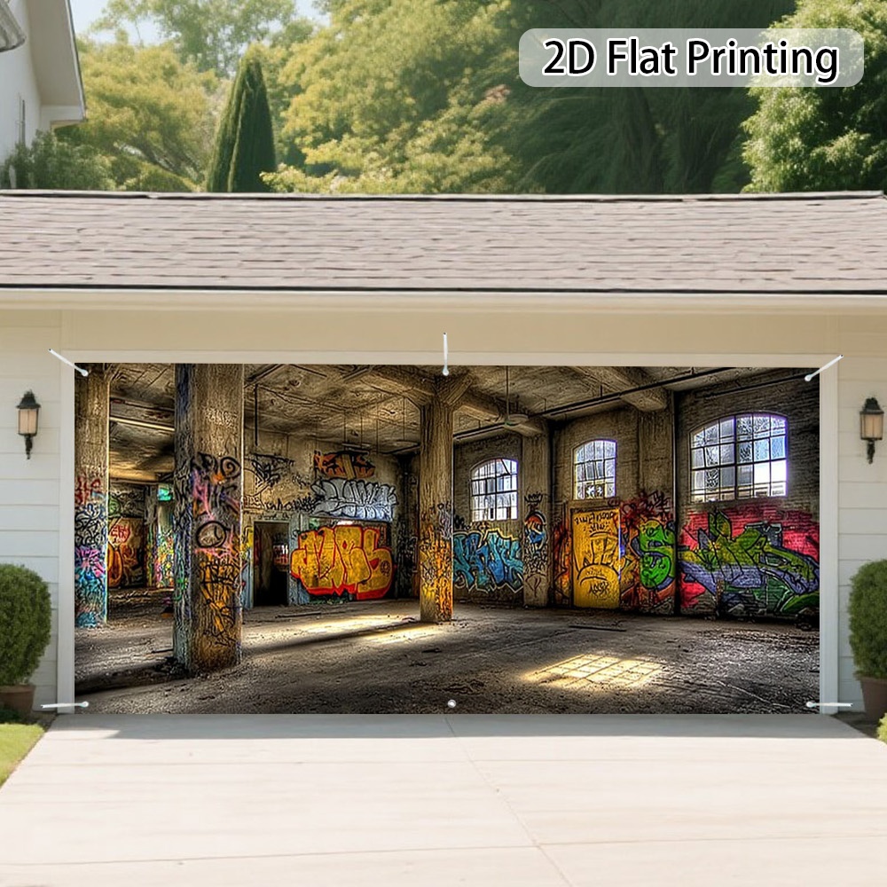 garage door decor sold on Temu United States
