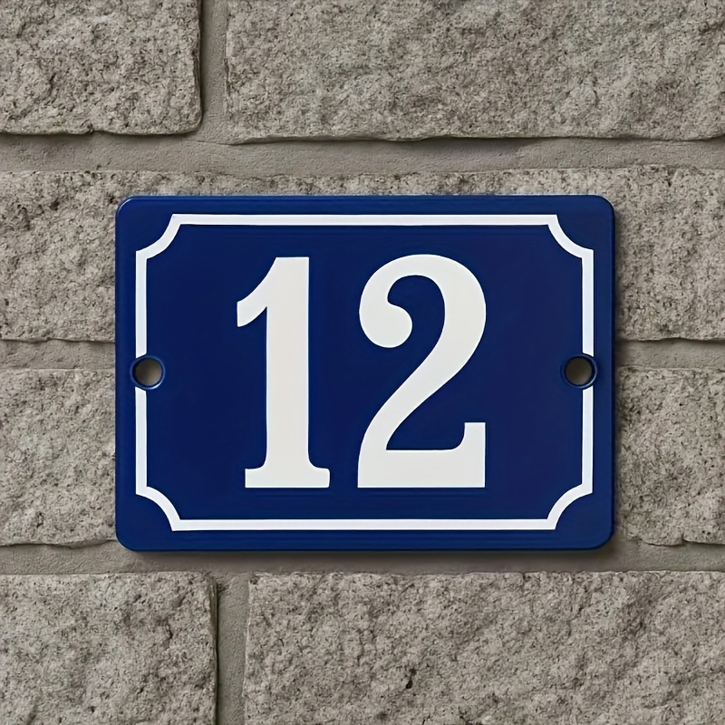 acrylic address signs sold on Temu United States