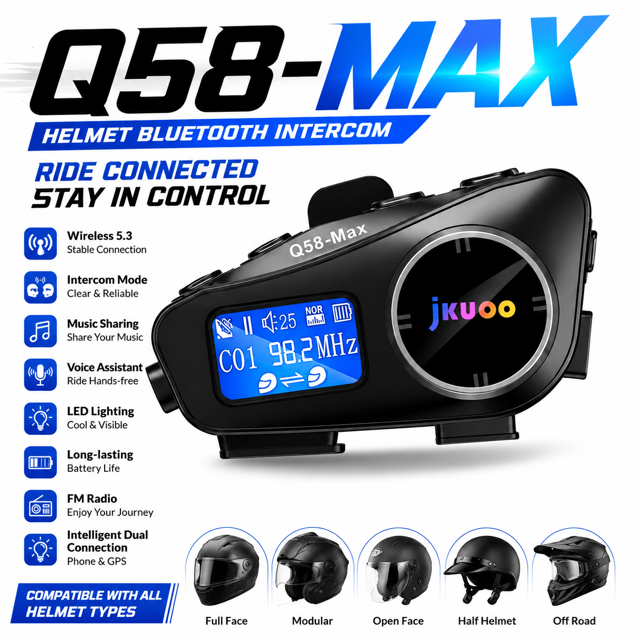 motorcycle intercom systems sold on Temu United States