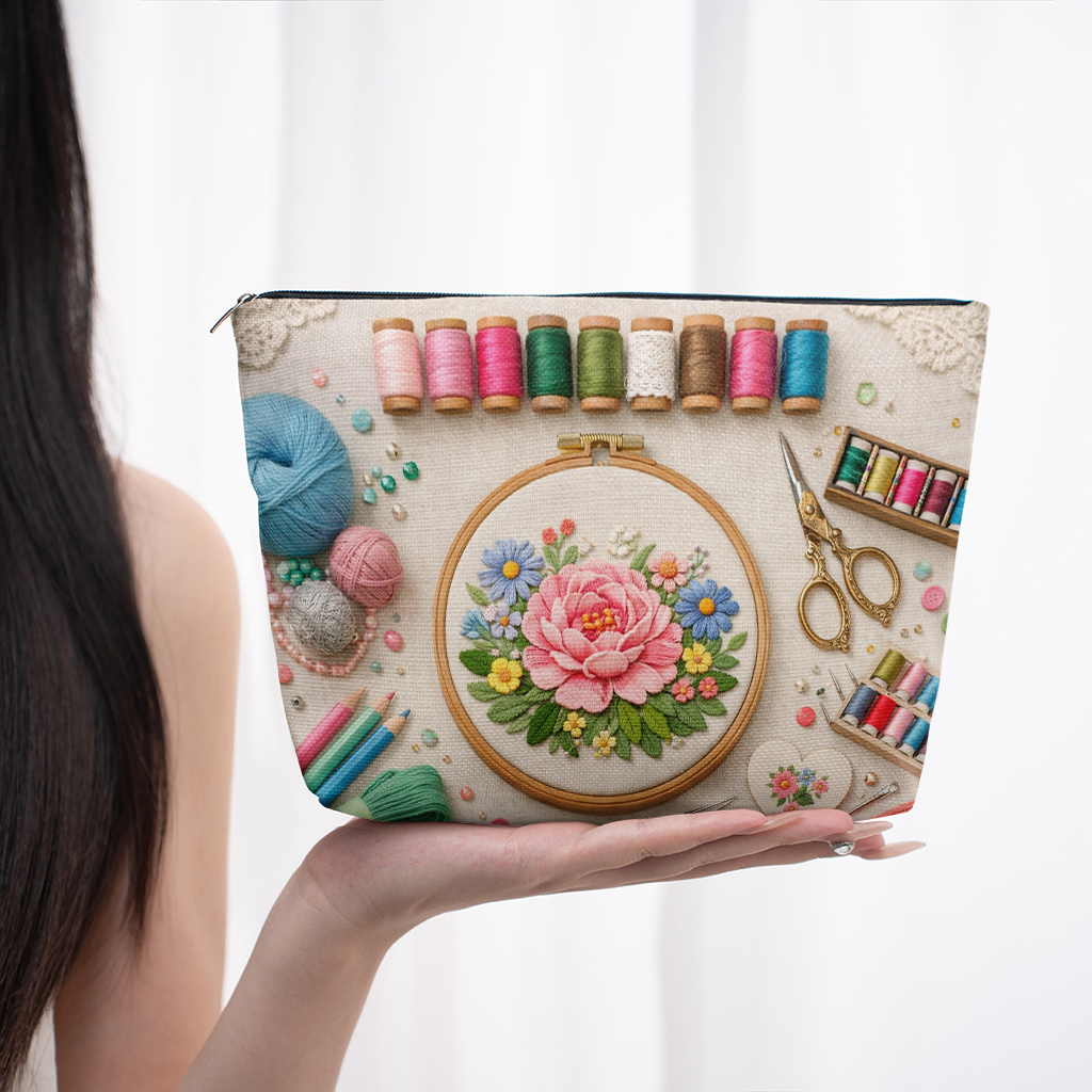 embroidery purse sold on Temu United States