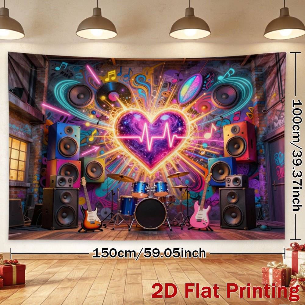 music backdrop sold on Temu United States
