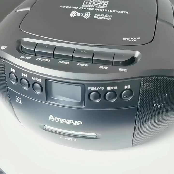 Car Travel CD Player With Speakers Lukasa Portable - Rechargeable ...