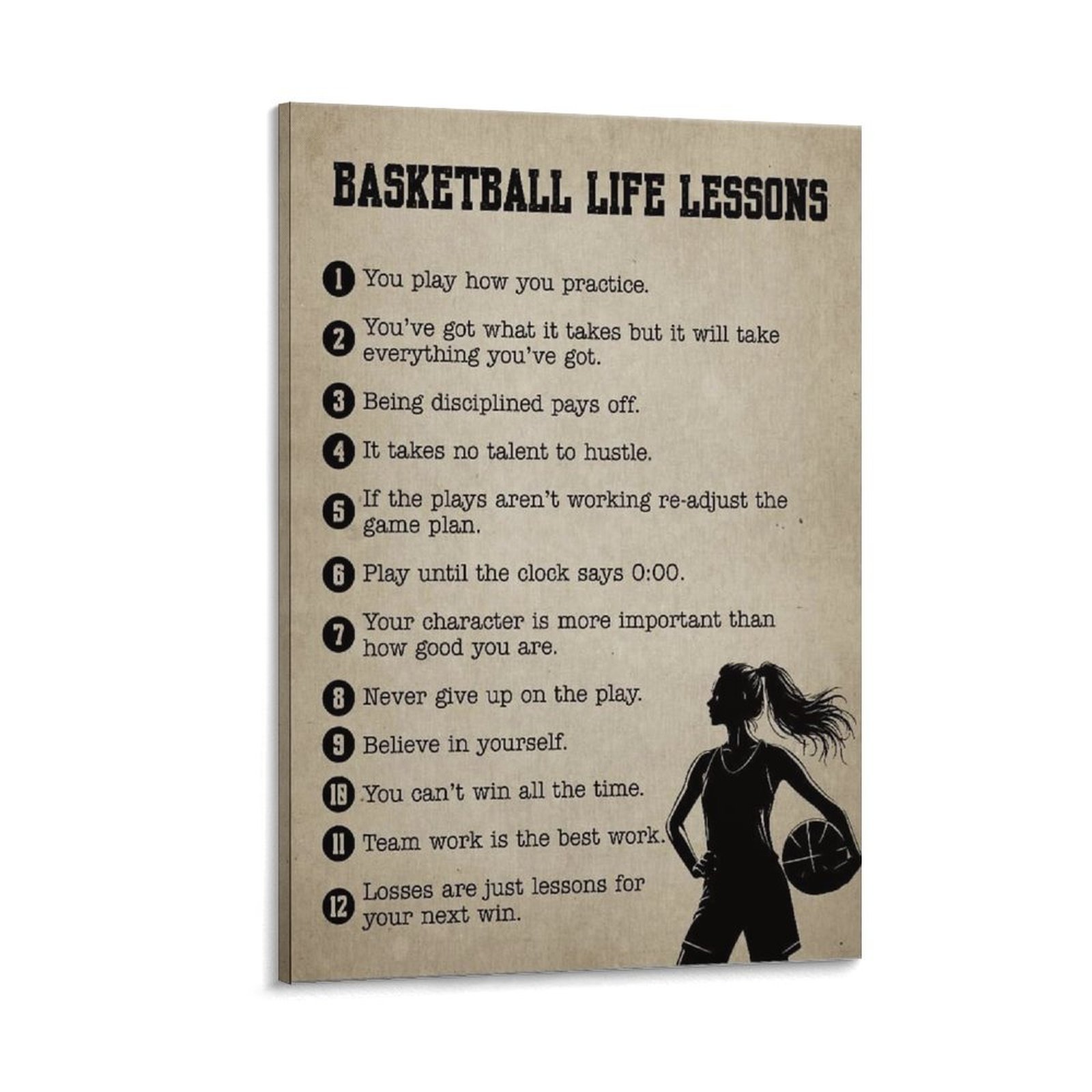 Basketball Gifts Inspirational Wall Decor Canvas - Temu