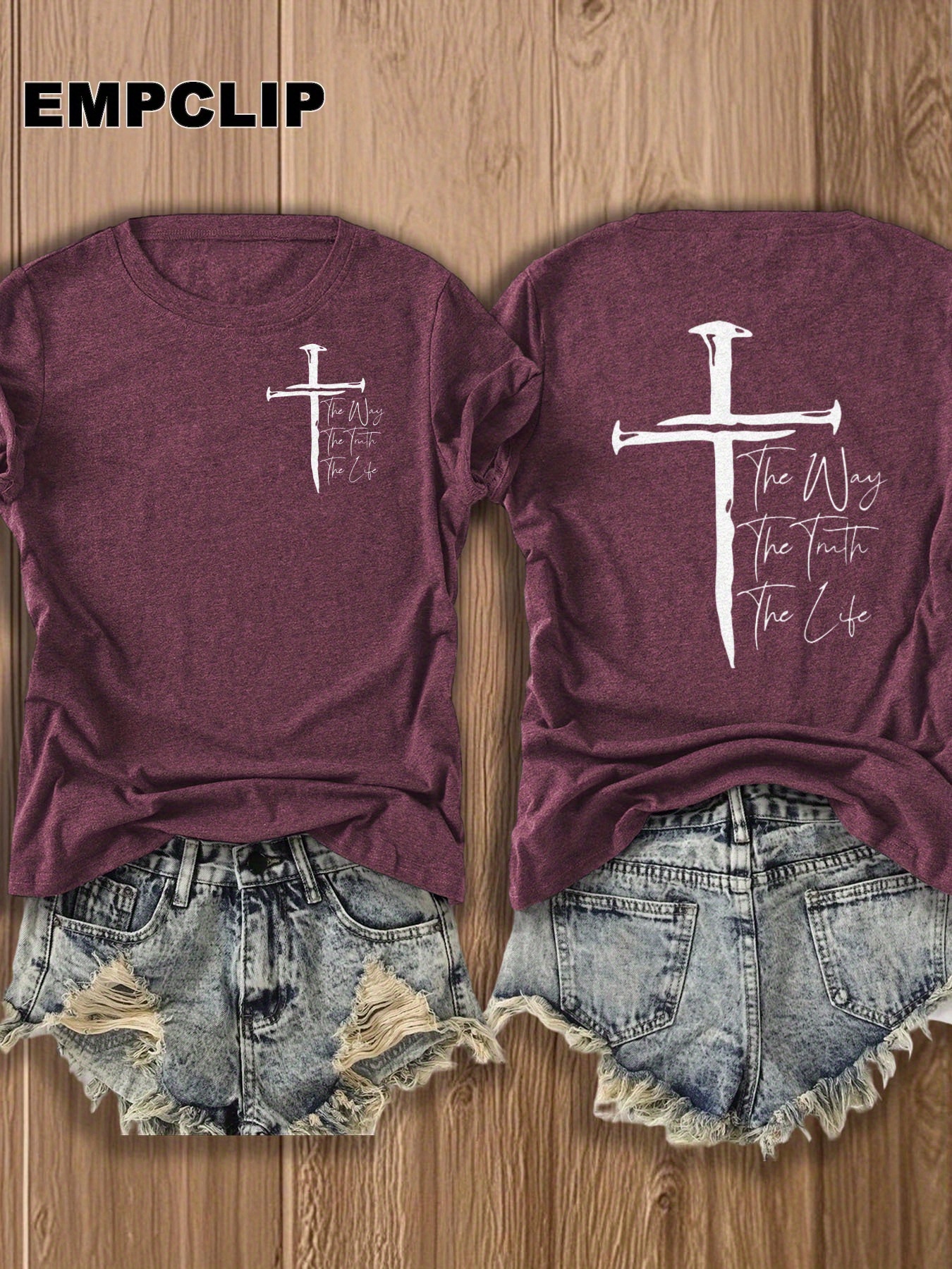 faith shirts sold on Temu United States