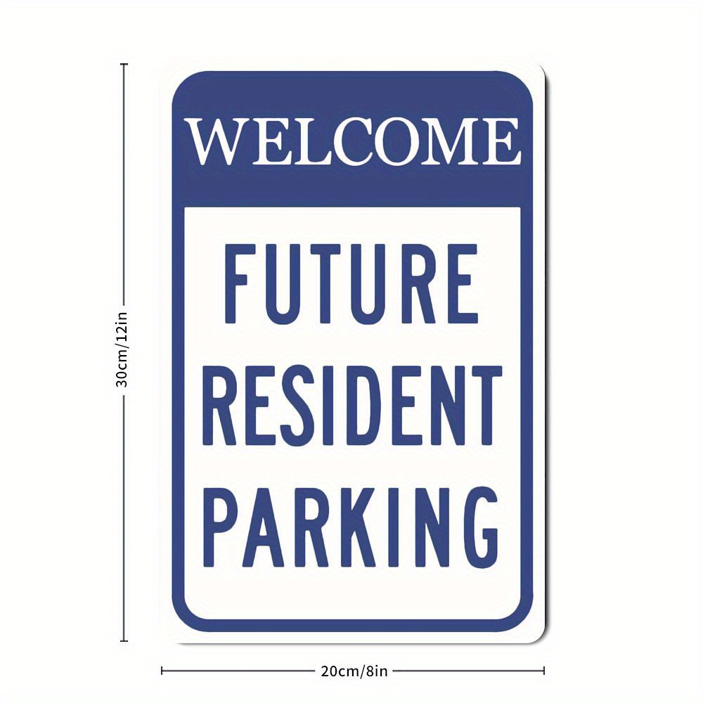 Welcome Future Resident" Vintage Aluminum Sign - Temu