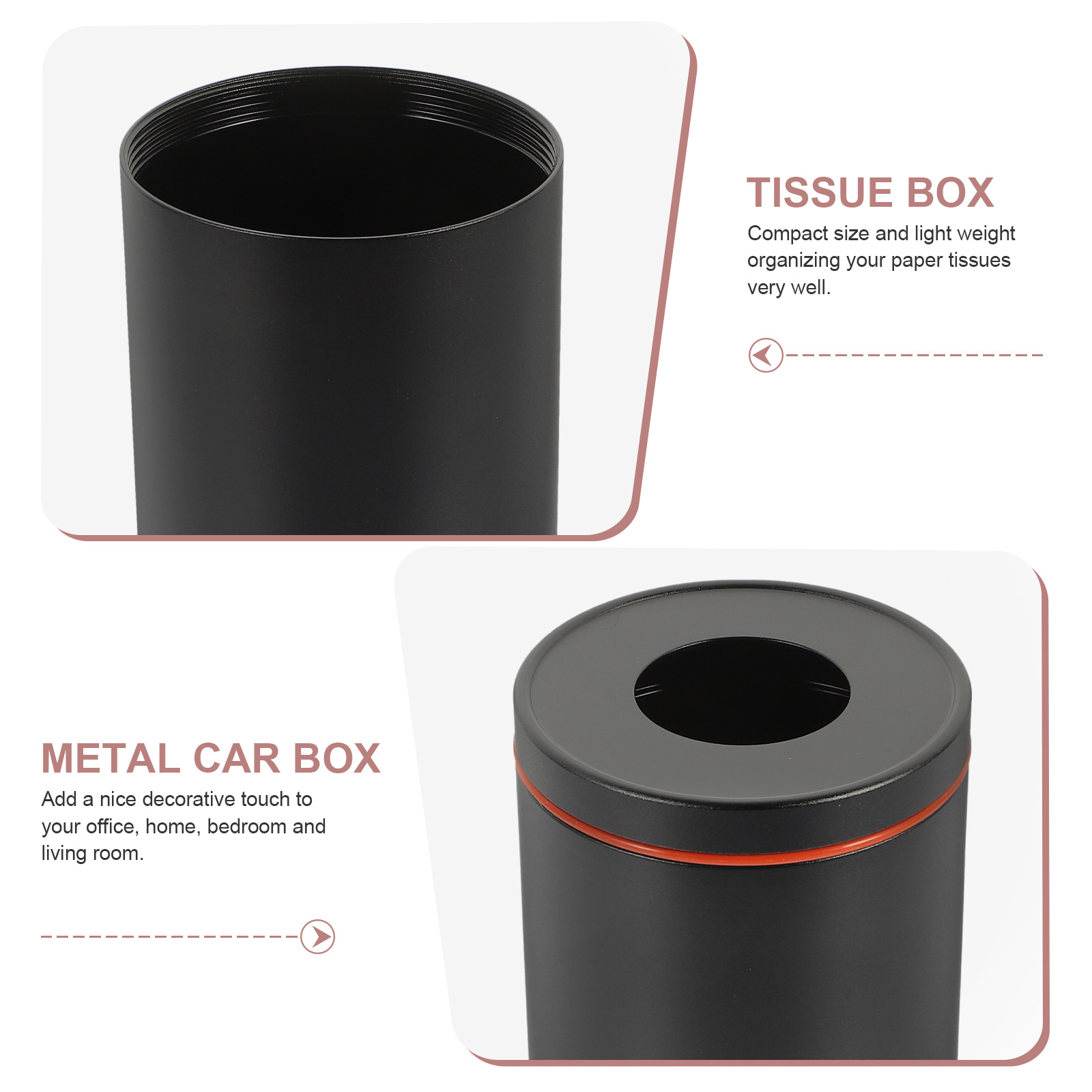 cylinder tissue box sold on Temu United States