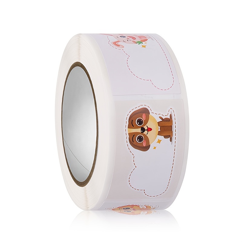 Self adhesive Name Sticker Cute Cartoon Books - Temu
