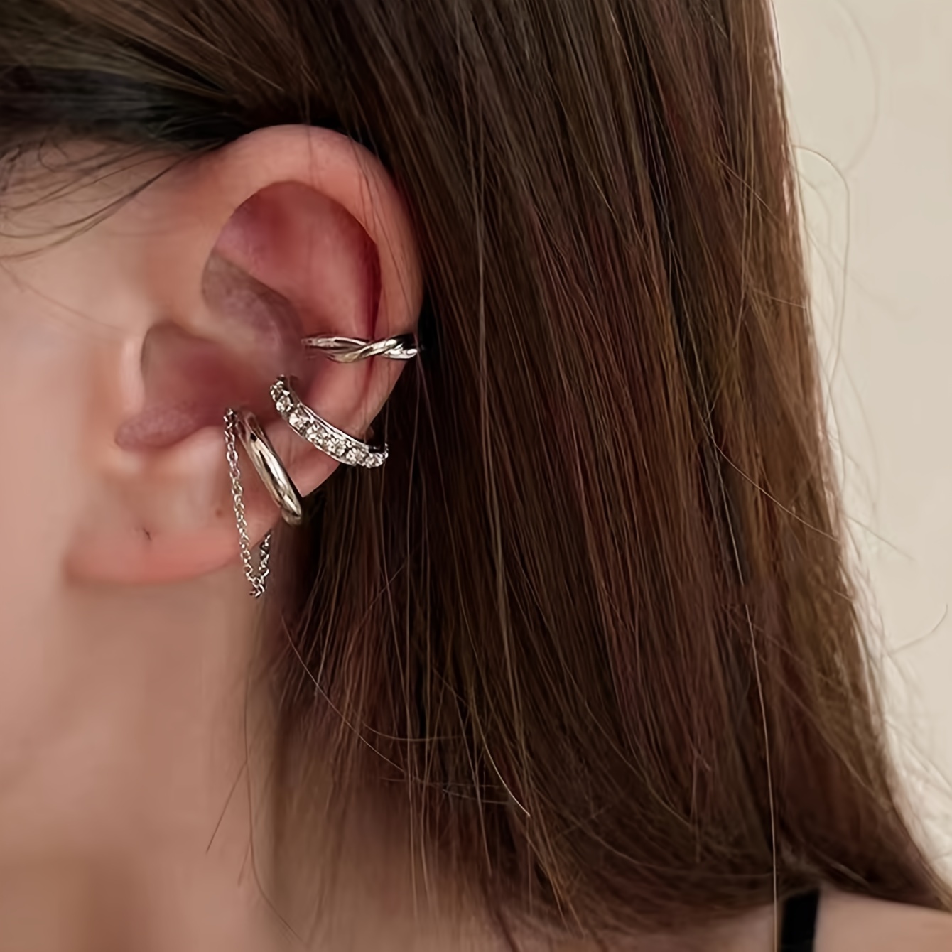 Spring 2024 Clip Earrings Cubic Zirconia Non Pierced - Temu United Kingdom