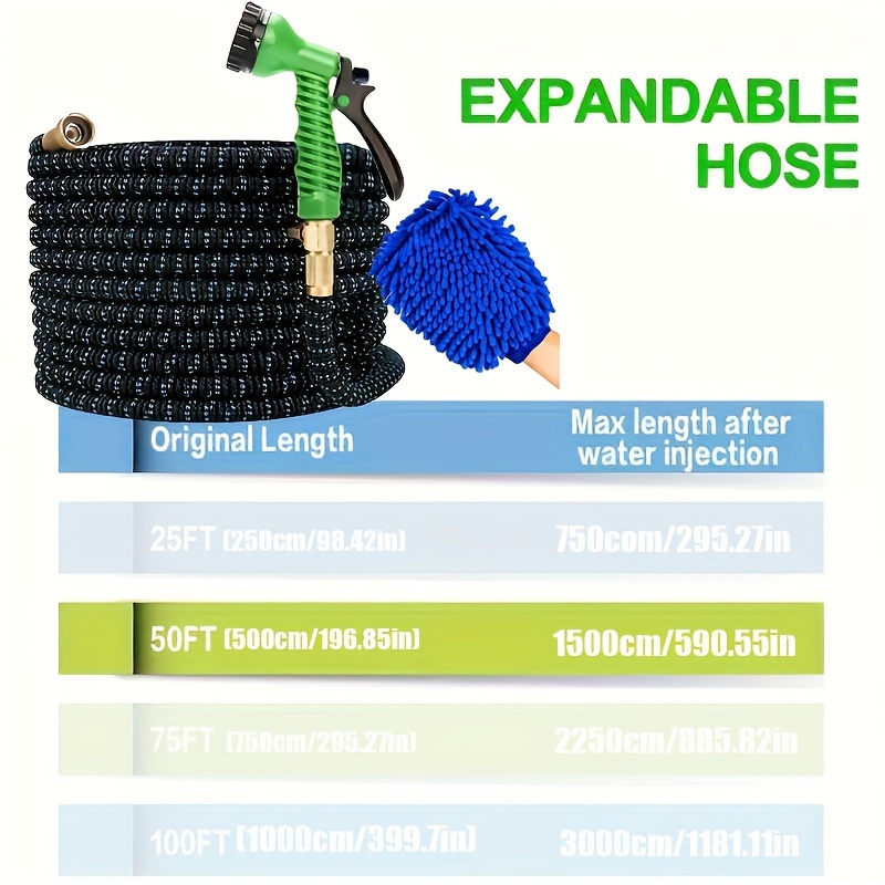 Garden Expandable Hose Universal Adapter Spray Gun Rag - Temu United ...