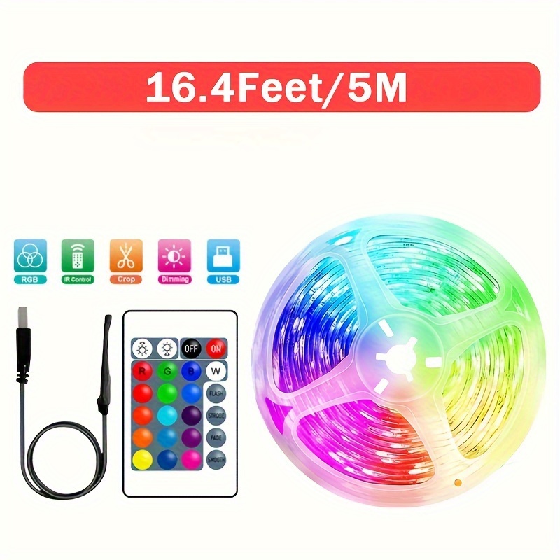 Led Strip Lights Tv Led Backlight Usb Rgb 5050 Color Strip - Temu Australia