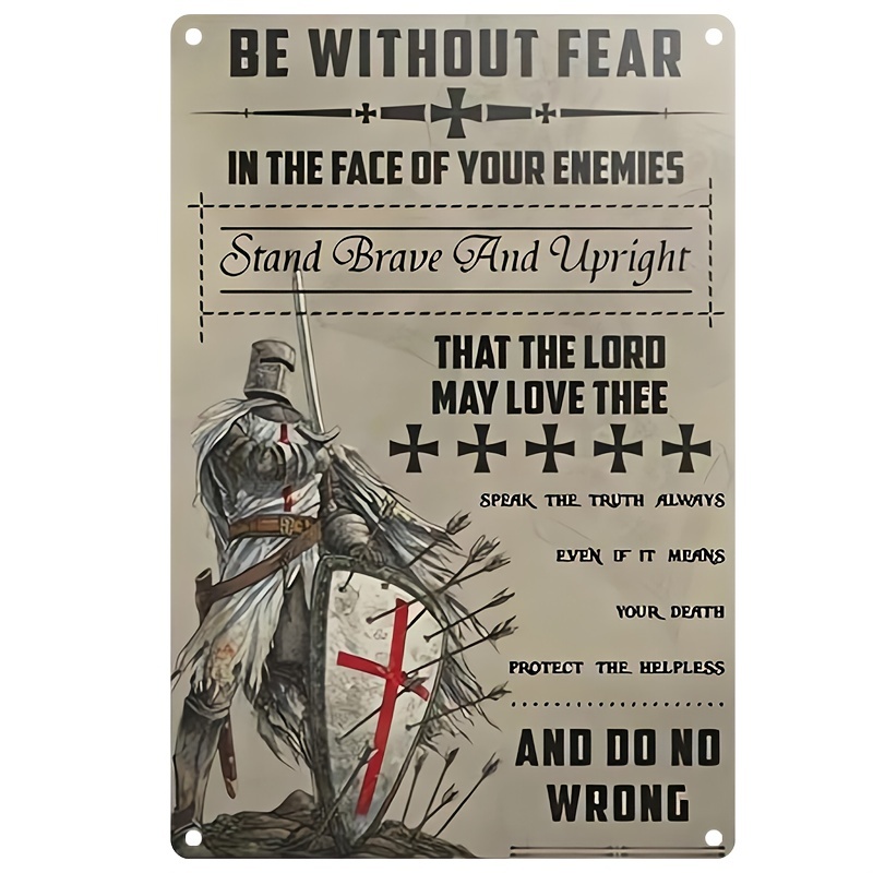 Knight Sign Inspirational Sign Aluminum Sign Metal Aluminum - Temu ...