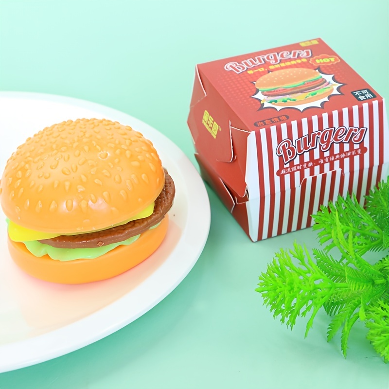 Kawaii Simulation Food Squeeze Fidget Burger Toys