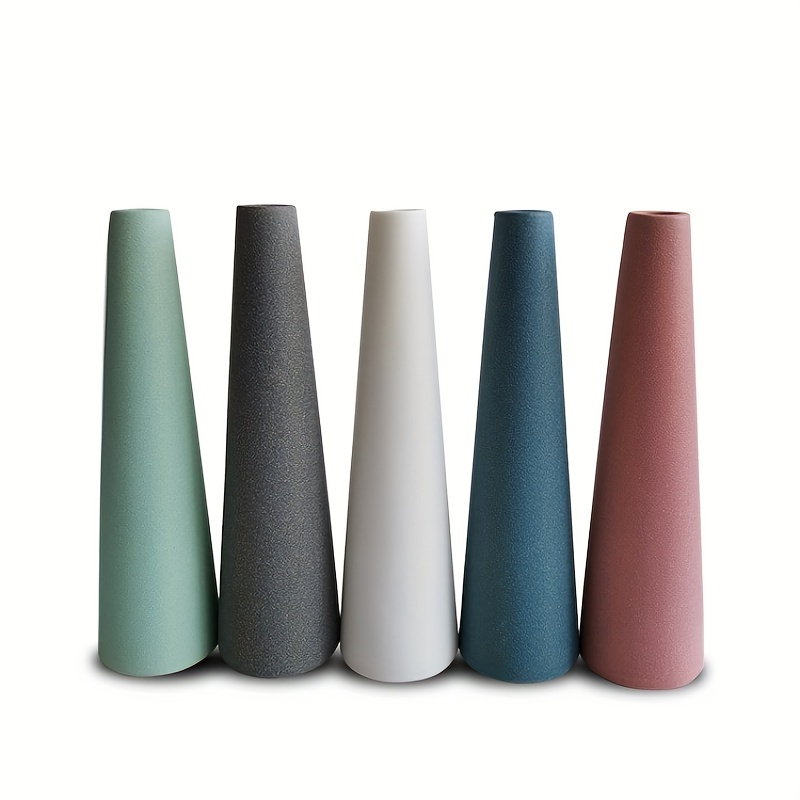 Modern Ceramic Vase Pampas Grass Flowers Farmhouse Style - Temu