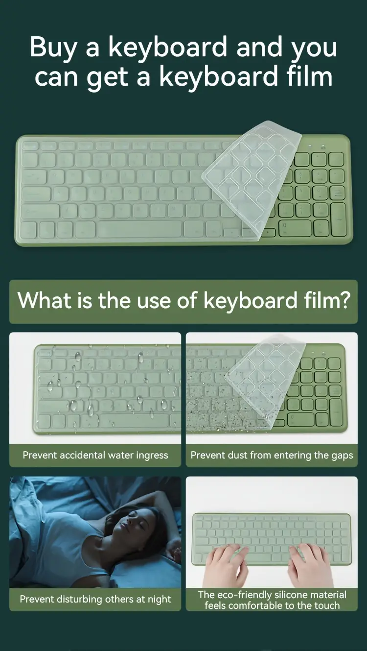 Bow Laptop External Keyboard Mouse Set Silent Desktop Temu