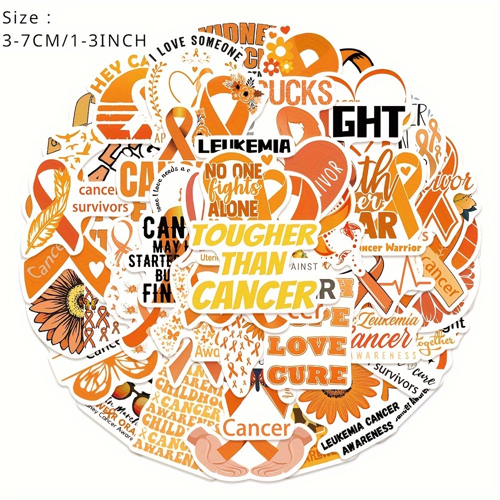 Orange Text Series Stickers Waterproof Vinyl Stickers - Temu New Zealand