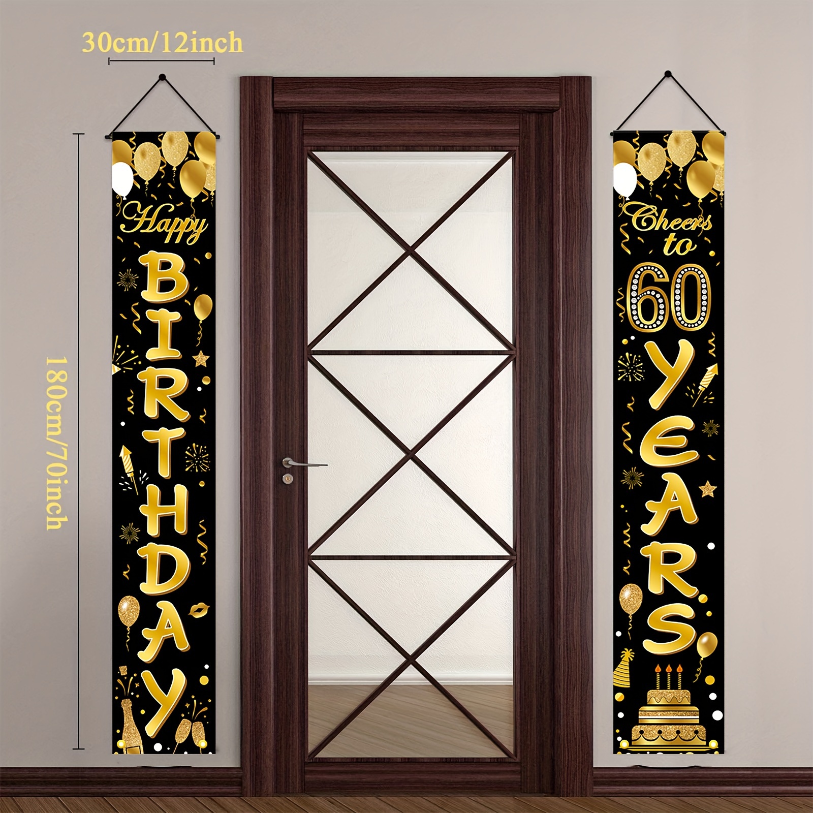 60th Birthday Party Banner Decorations Cheers 60 Years - Temu Australia