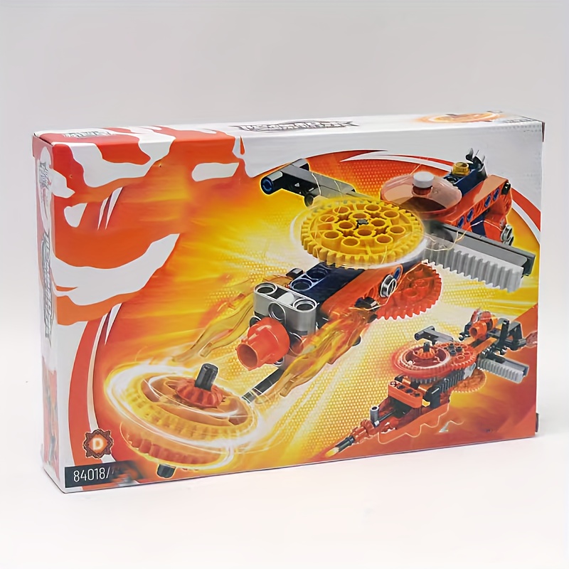 1pc Gyro Toy Building Blocks Spinning Gyro Game Team Puzzle Assembly ...