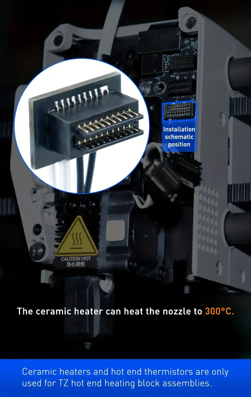 Bambu Lab 3d 프린터용 V20 Hotend 업그레이드 Bambu P1p 3d 프린터 550°c Bi Metal